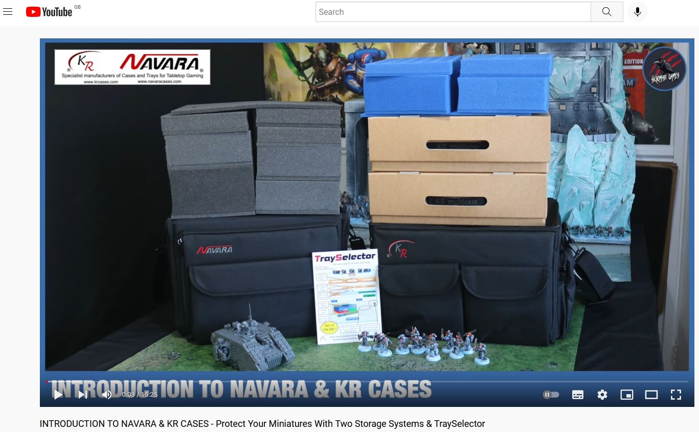 KR Figure Cases and Trays for Tabletop Gaming